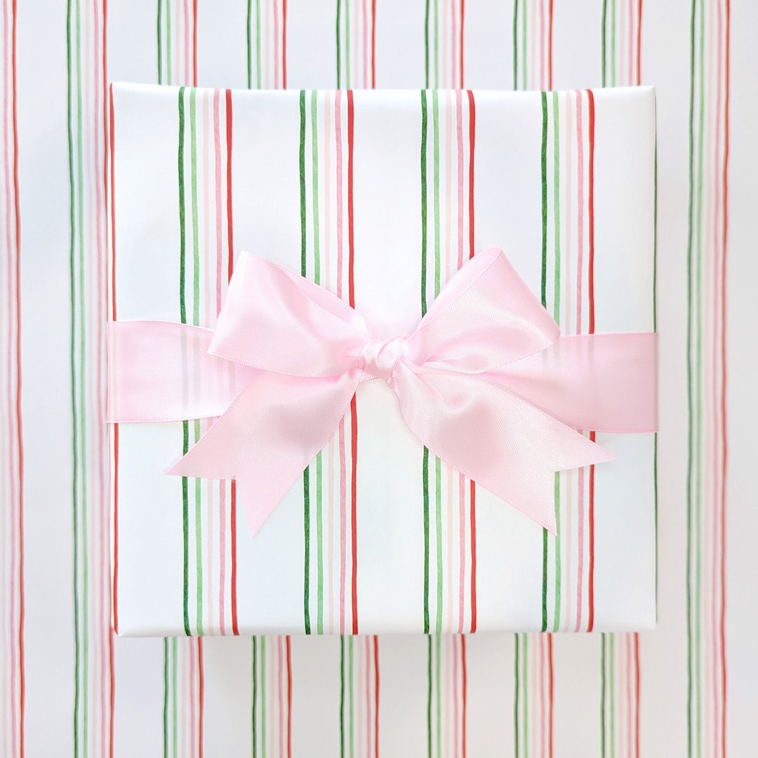 Gift Wrap Roll | Merry Stripes | Holiday Wrapping Paper | Colorful ...