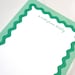 Personalized Notepad | Ric Rac Border | Kelly Green | 5.5 X 8.5 | 50 ...