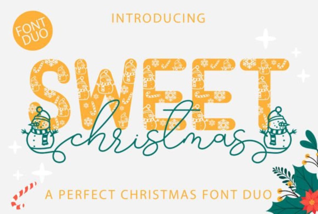 Sweet Christmas Font Handwritten Script Font Procreate Font - Etsy