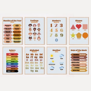Bilingual Calming Corner 8 Print Bundle - Spanish English Toddler Pre ...