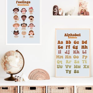 Bilingual Calming Corner 8 Print Bundle - Spanish English Toddler Pre ...