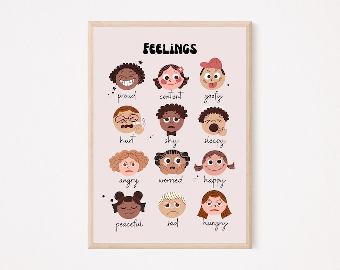 Feelings Poster - Etsy Canada