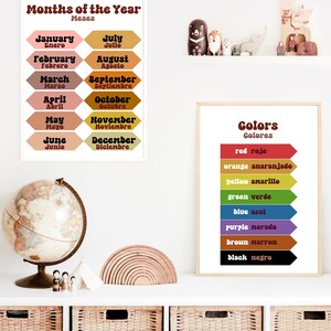Bilingual Calming Corner 8 Print Bundle - Spanish English Toddler Pre ...