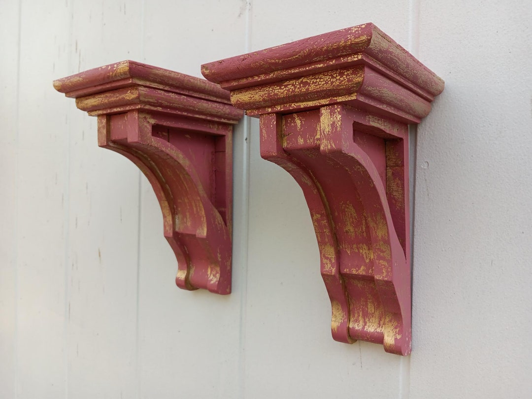 Roman Corbels/distressed/roman Grecian Styling/wooden Corbels/many ...