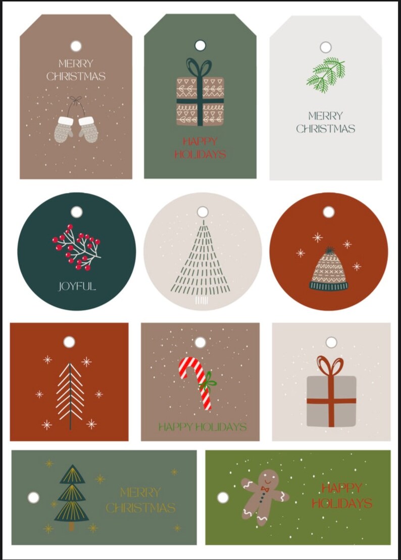 Christmas Gift Tags - Etsy