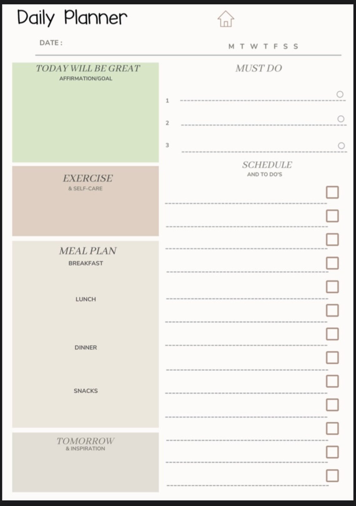 Monthly Interactive Digital Planner - Etsy UK