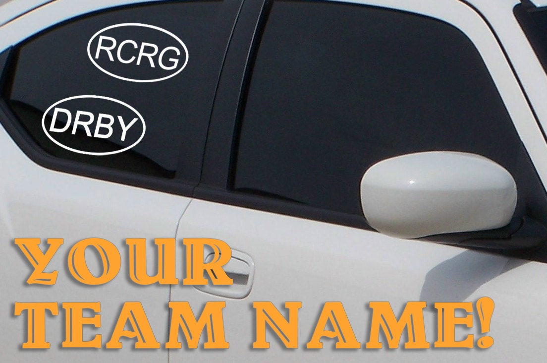 Roller Derby - CUSTOM Name Decals - Etsy