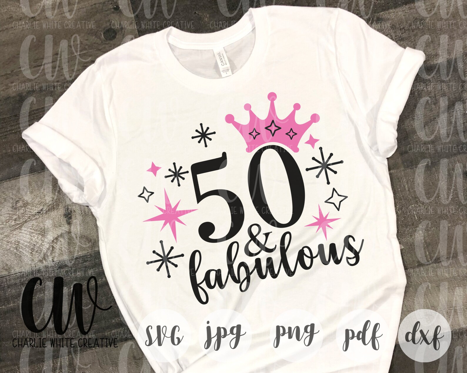 50 And Fabulous Svg 50th Birthday Svg Fifty Birthday Shirt Svg 50th
