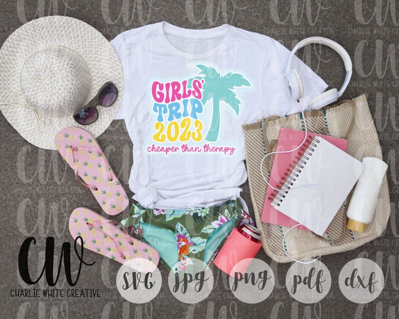 Girls Trip SVG, Girls Weekend SVG, Cheaper Than Therapy SVG, Cricut Cut ...