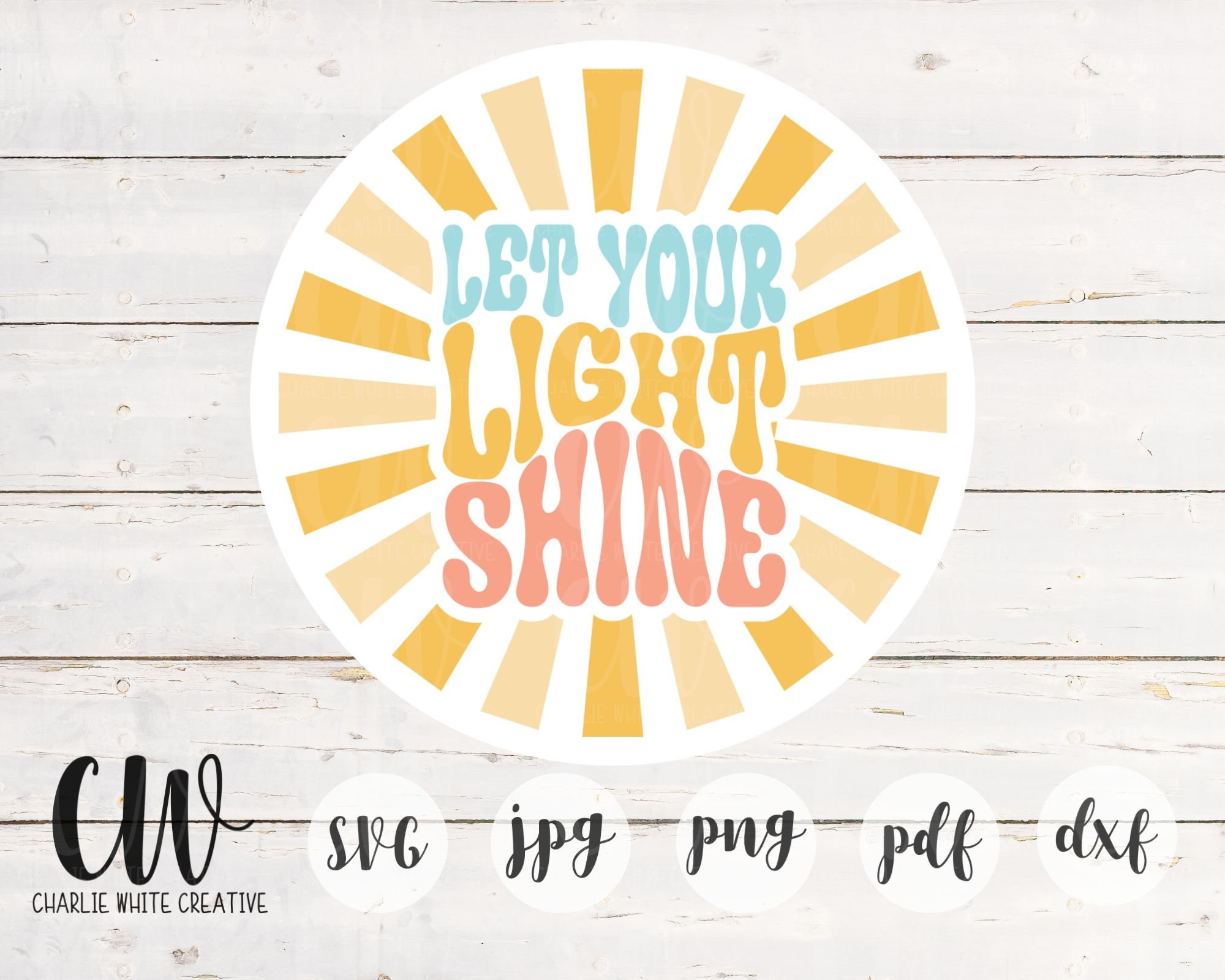 Bible Verse SVG Let Your Light Shine SVG Boho Sunburst Svg Cut File ...