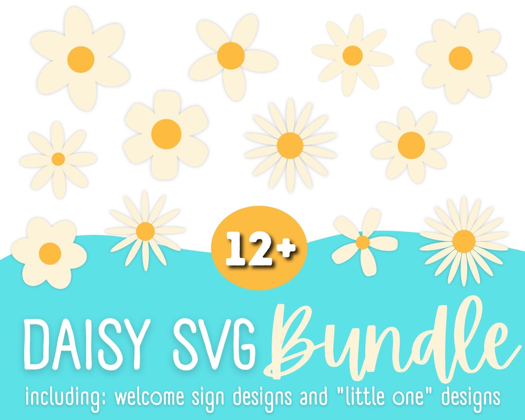 Daisy SVG Bundle, Daisy Flower Svg Files for Cricut, Clipart Cut Files ...