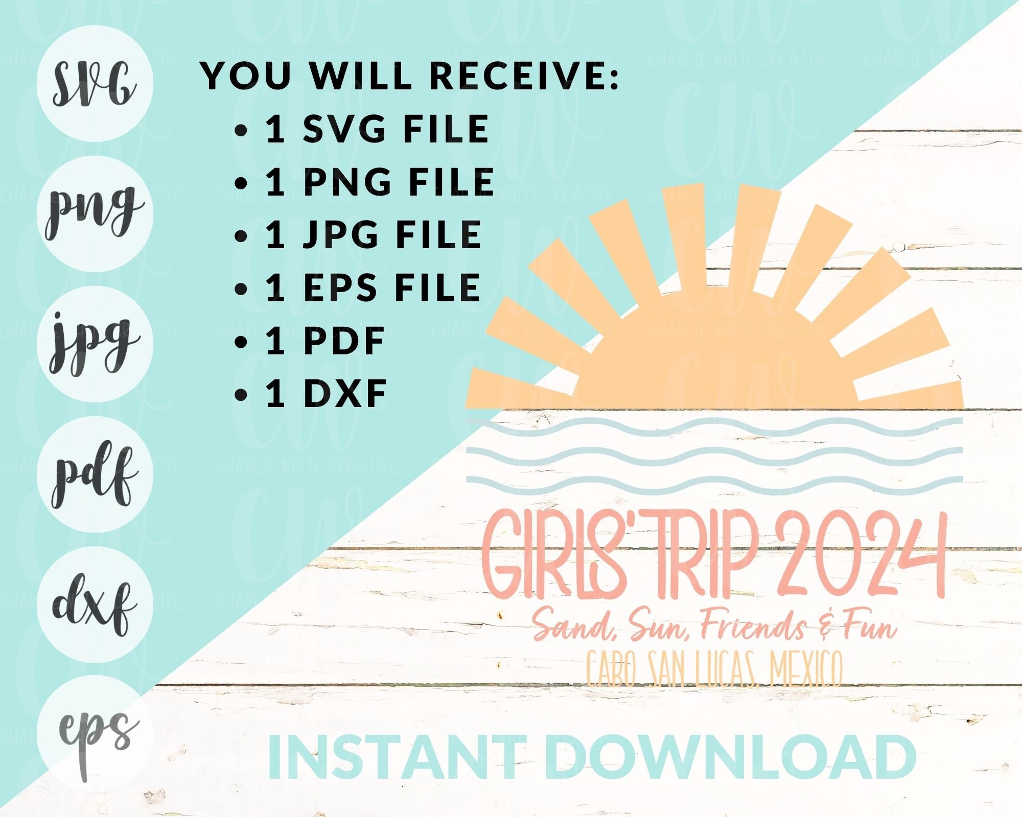 Cabo Girls' Trip 2024 SVG, Girl's Weekend 2024 SVG, Sand Sun Friends ...