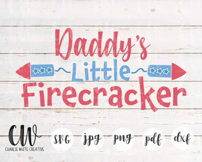 Fireworks SVG Fourth of July SVG Little Firecracker SVG - Etsy