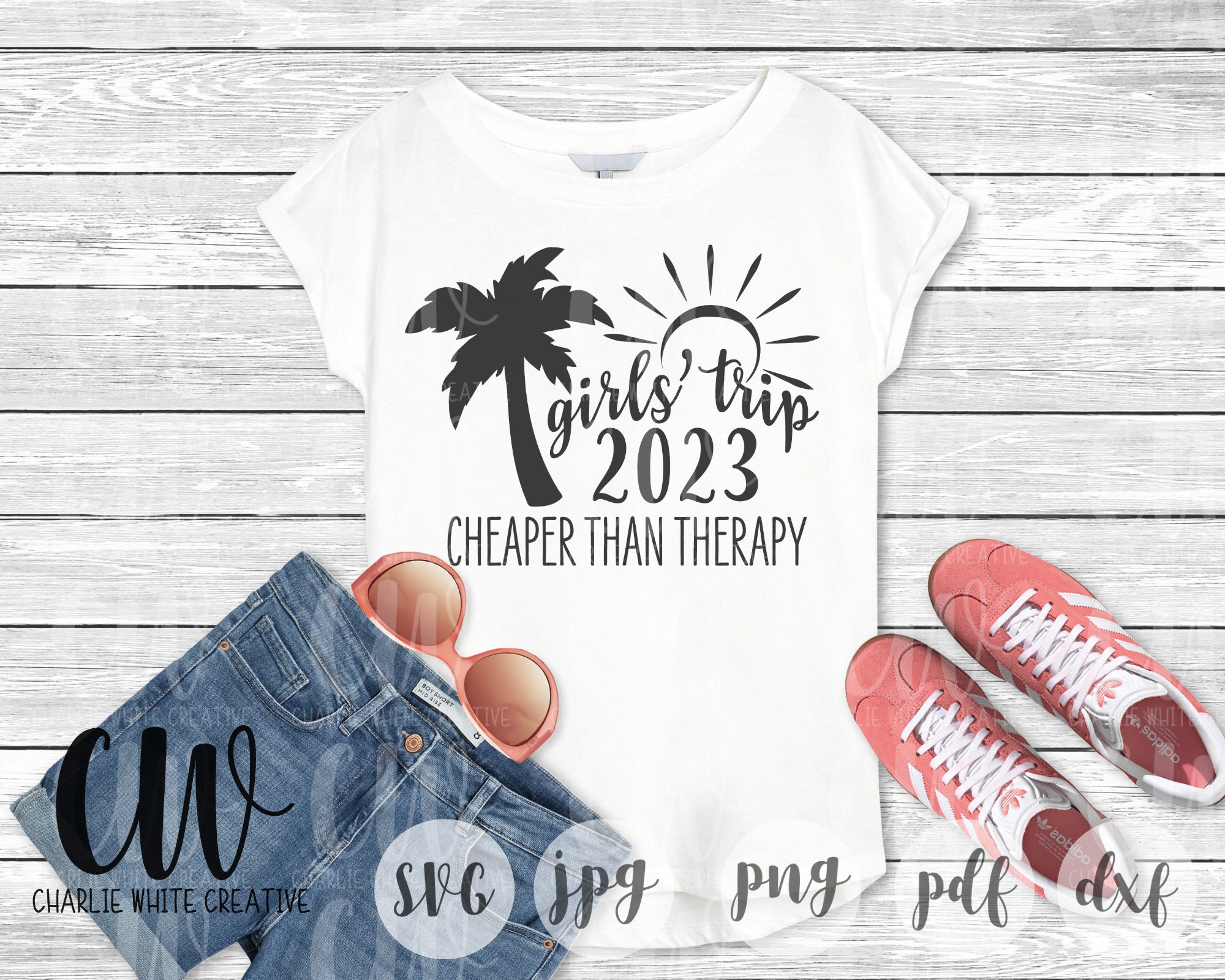 Girls' Trip 2023 SVG, Girl's Weekend 2023 SVG, Cheaper Than Therapy SVG ...