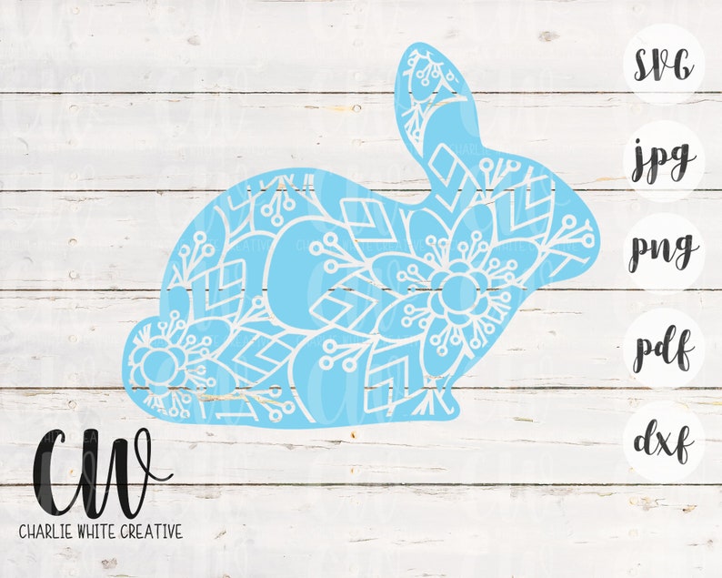 Mandala Easter Bunny SVG Easter Bunny Cut File Easter Rabbit Verse SVG ...