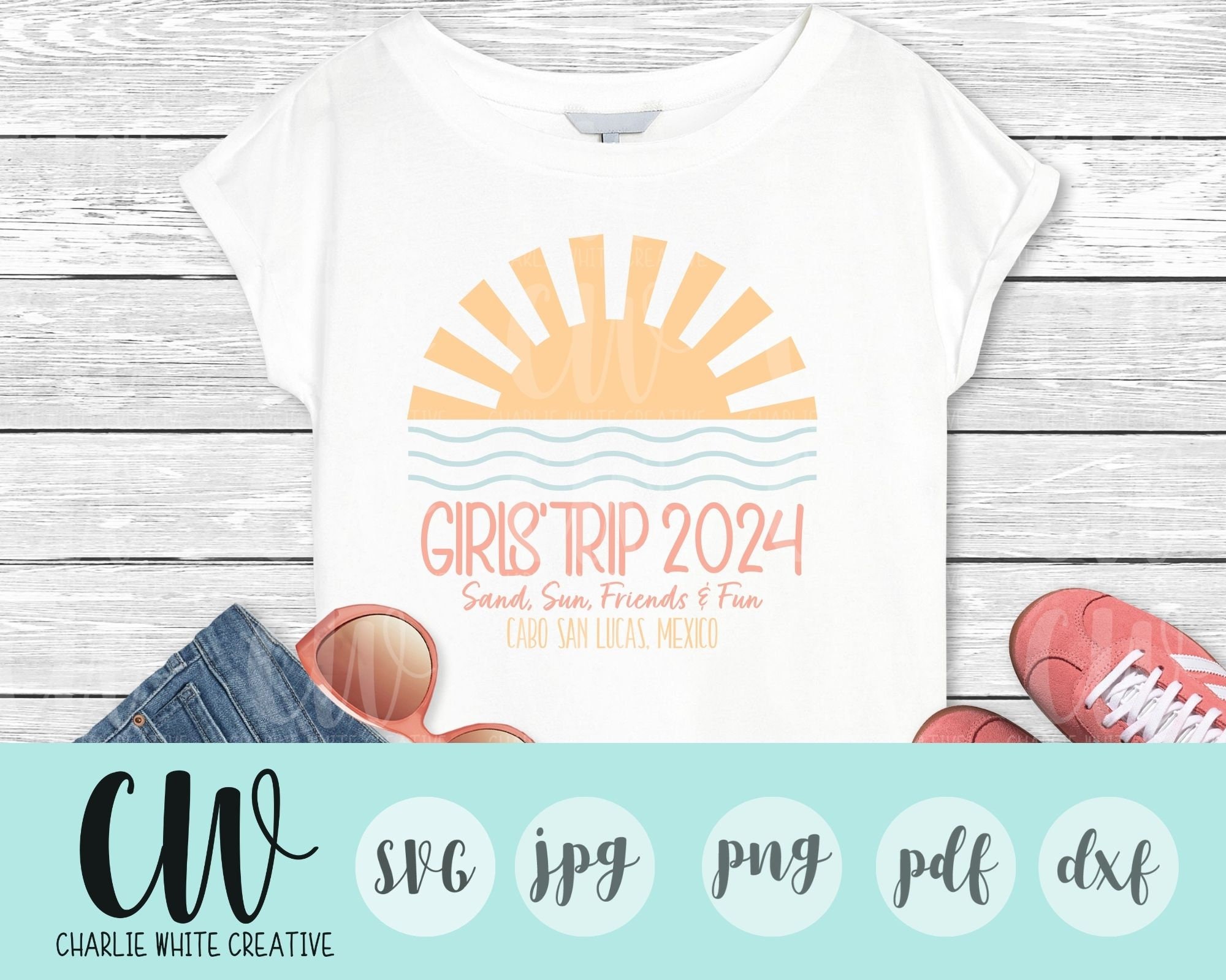 Cabo Girls' Trip 2024 SVG, Girl's Weekend 2024 SVG, Sand Sun Friends ...