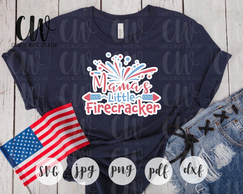 Fireworks SVG Fourth of July SVG Little Firecracker SVG - Etsy