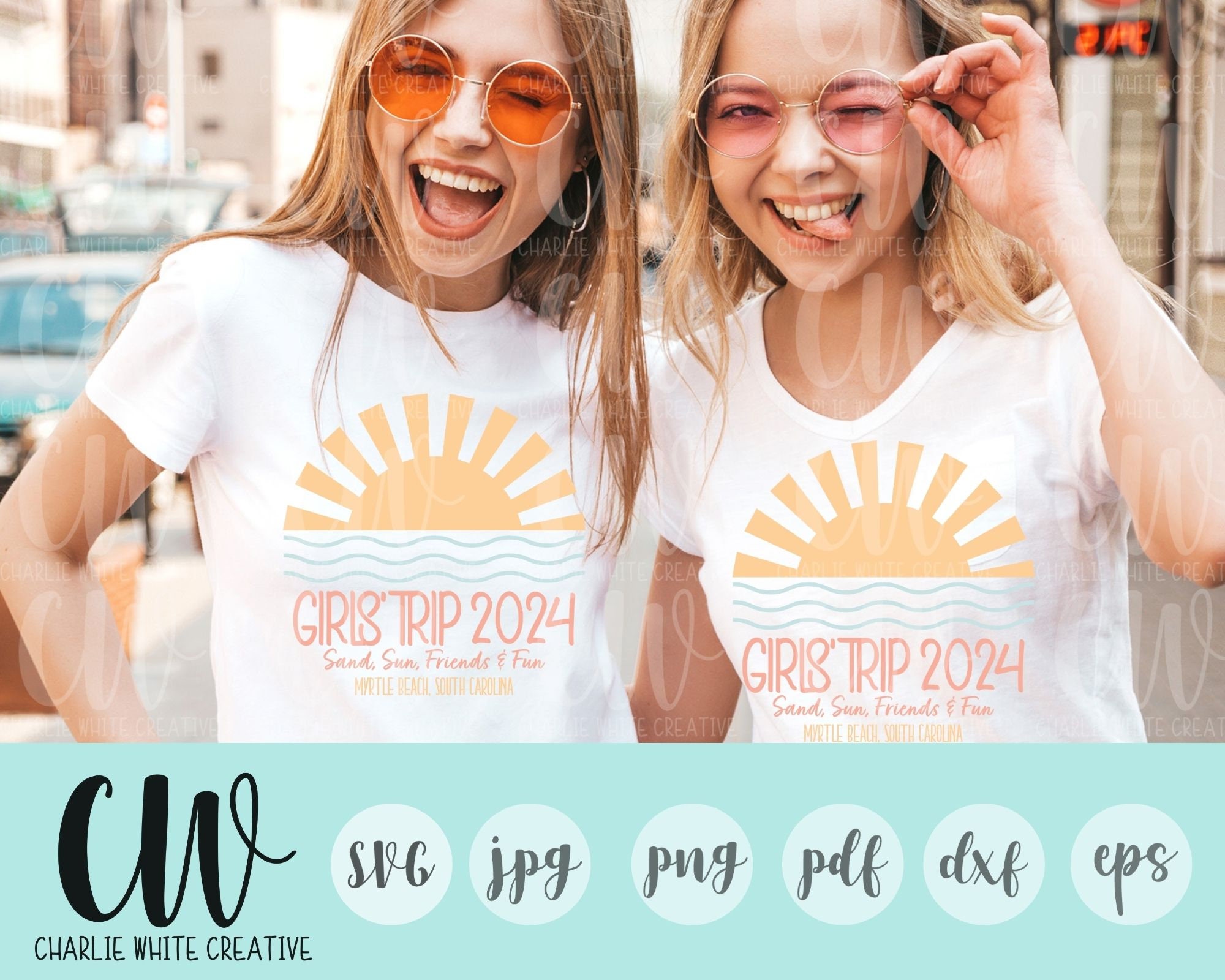 Myrtle Beach Girls' Trip 2024 SVG, Girl's Weekend 2024 SVG, Sand Sun ...