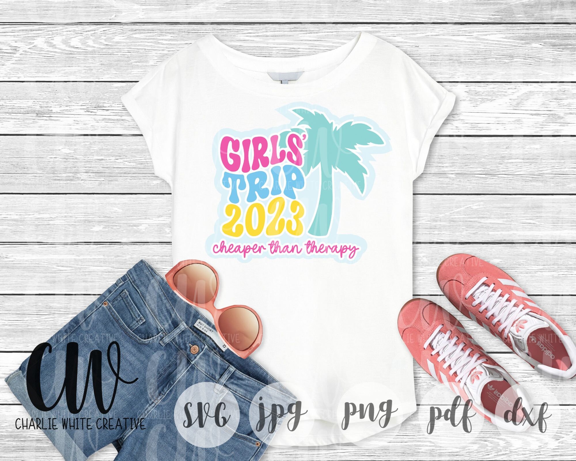 Girls Trip SVG, Girls Weekend SVG, Cheaper Than Therapy SVG, Cricut Cut ...