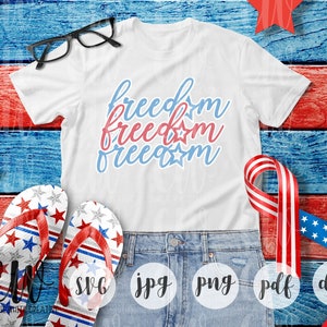 Freedom SVG Fourth of July SVG Commercial Use Instant Download - Etsy