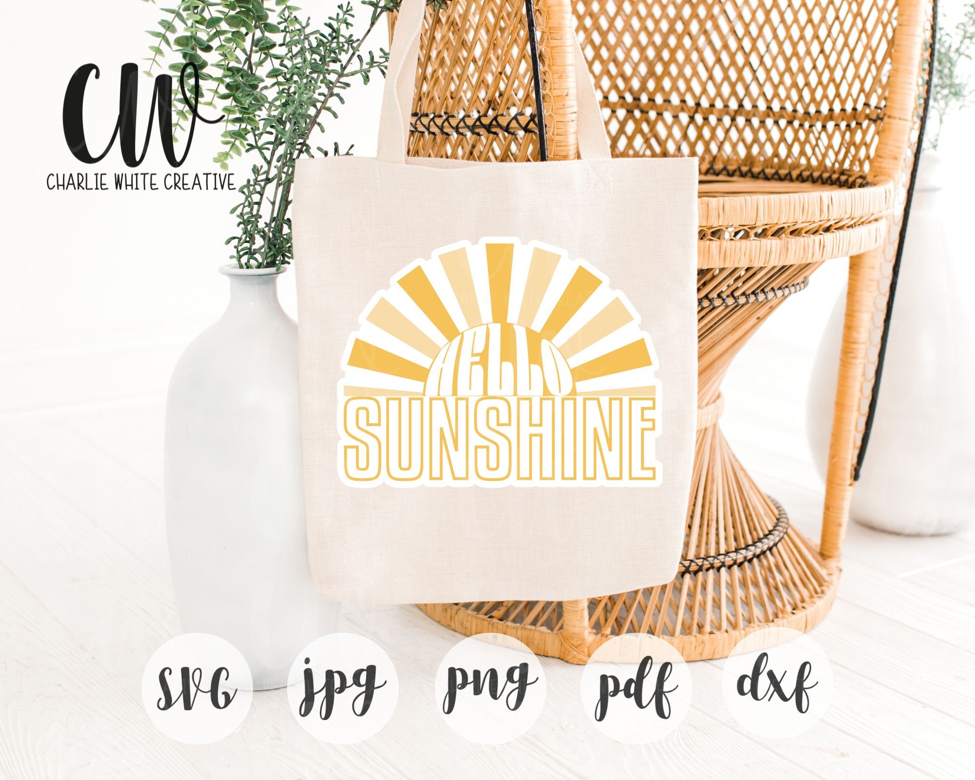 Sunshine SVG Retro Sunburst SVG Boho Sunburst Cut File Commercial Use ...