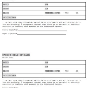 Rabbitry Record Keeping Bundle-printable-instant Download-pdf - Etsy