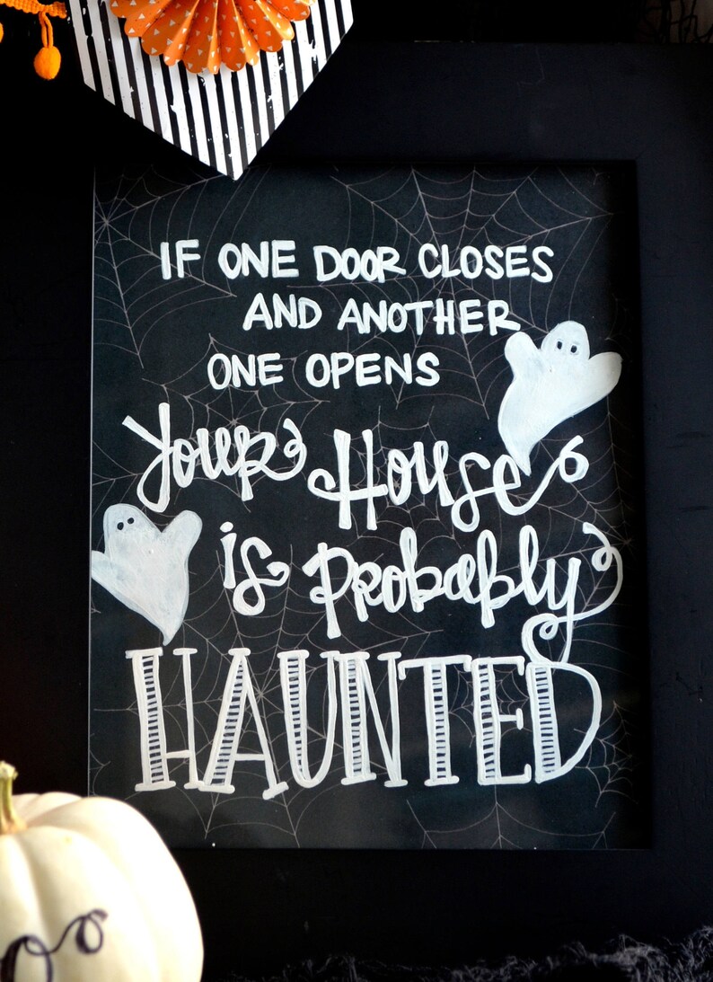 Haunted House!- Halloween Printable/halloween Decor - Etsy