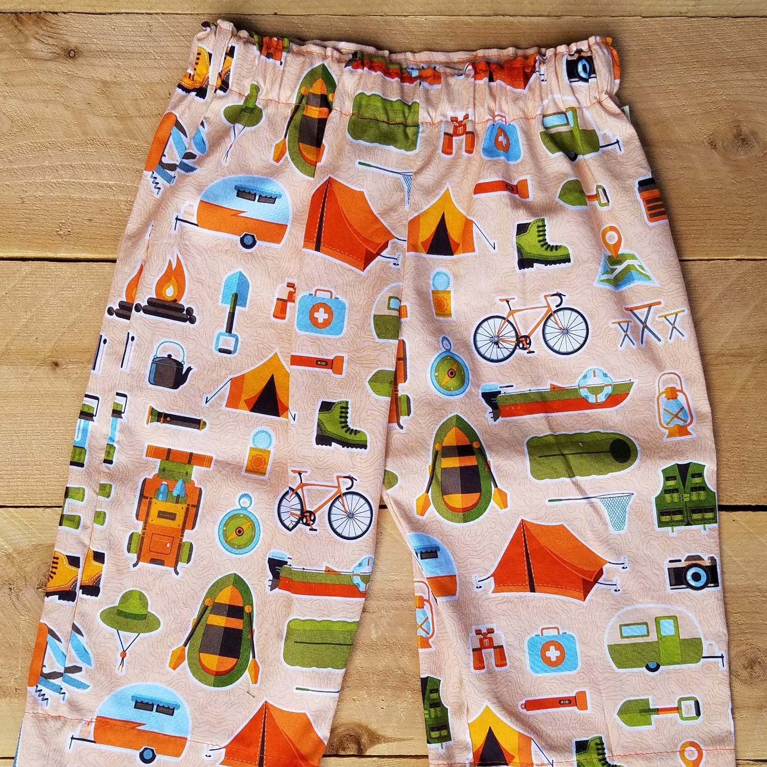 Camping Theme Pants for Boys or Girls. Lounge Pants With Camping or ...