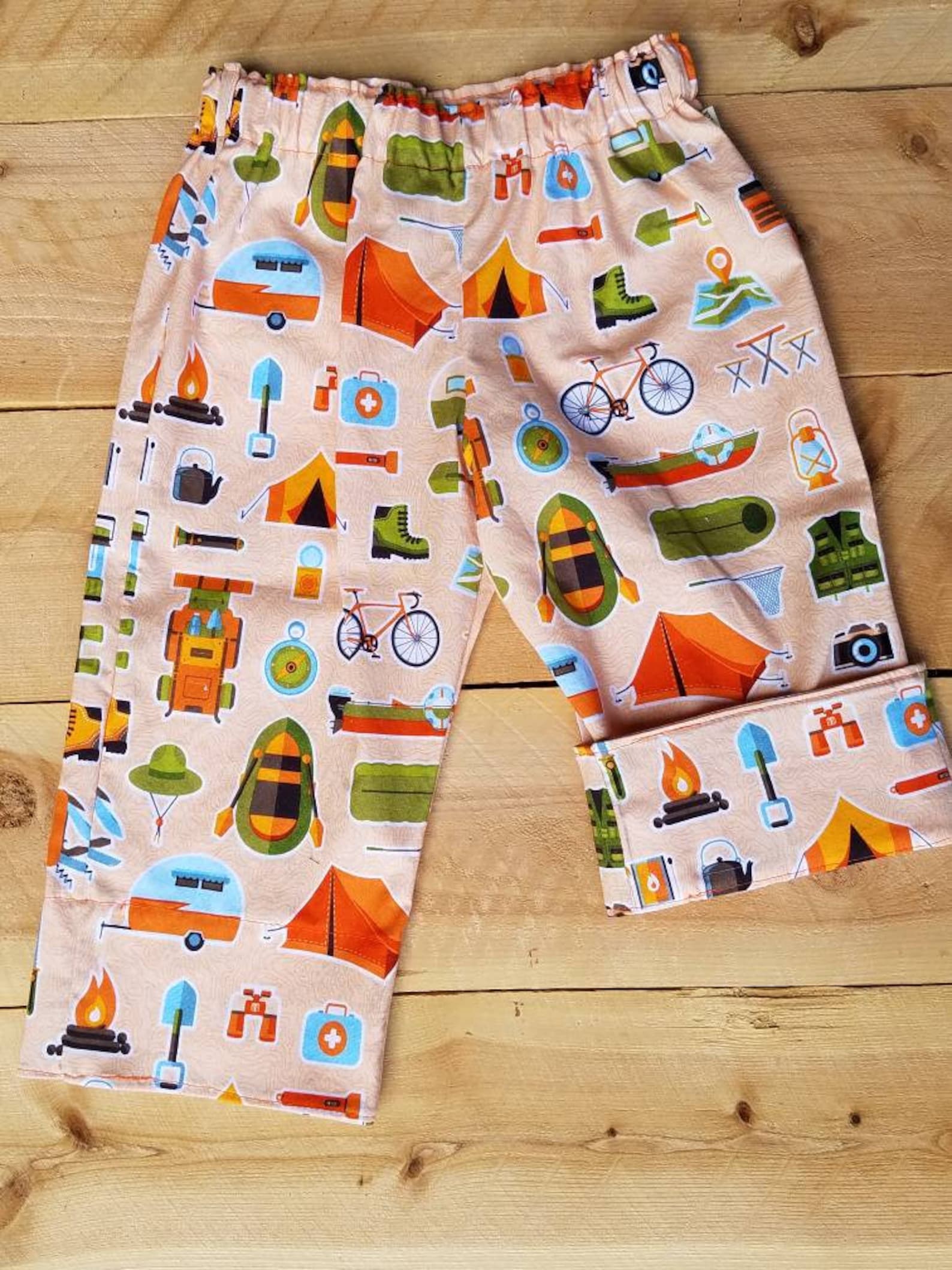 Camping Theme Pants for Boys or Girls. Lounge Pants With Camping or ...