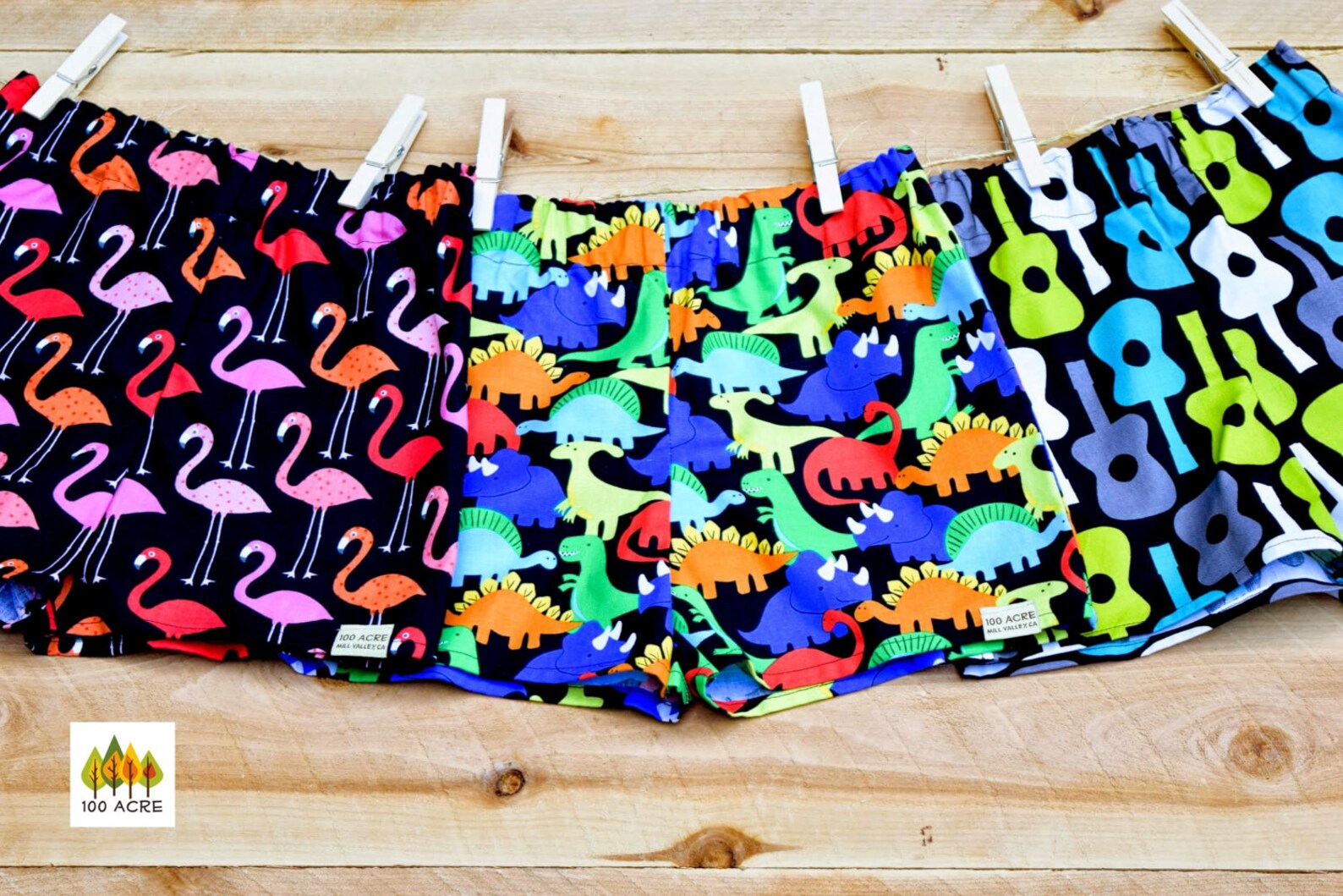 Hot Pink Flamingo Shorts for Girls- Pink, Light Pink and Coral Flamingo ...