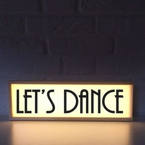 Let's dance lightbox - Dance gift - Gym decoration - danceschool ...