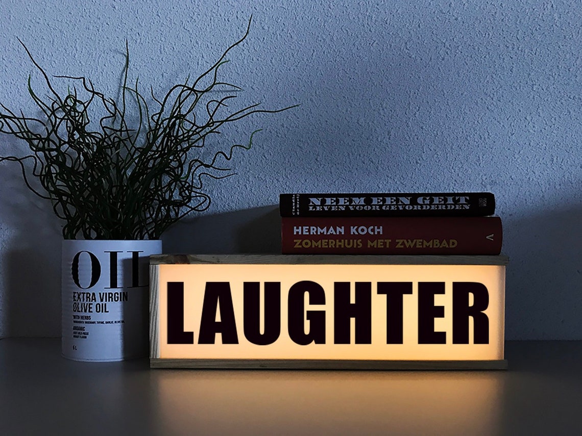 Light Box Laughter - Laughter Sign - Lightbox With Quote - Laughter ...