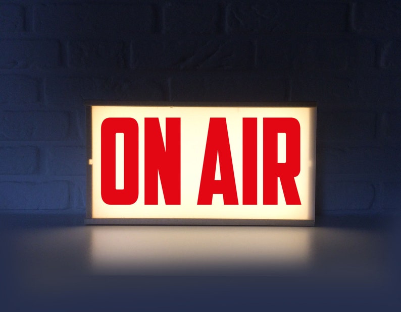 On Air Lighted Sign on Air Lightbox Lightbox on Air Light - Etsy