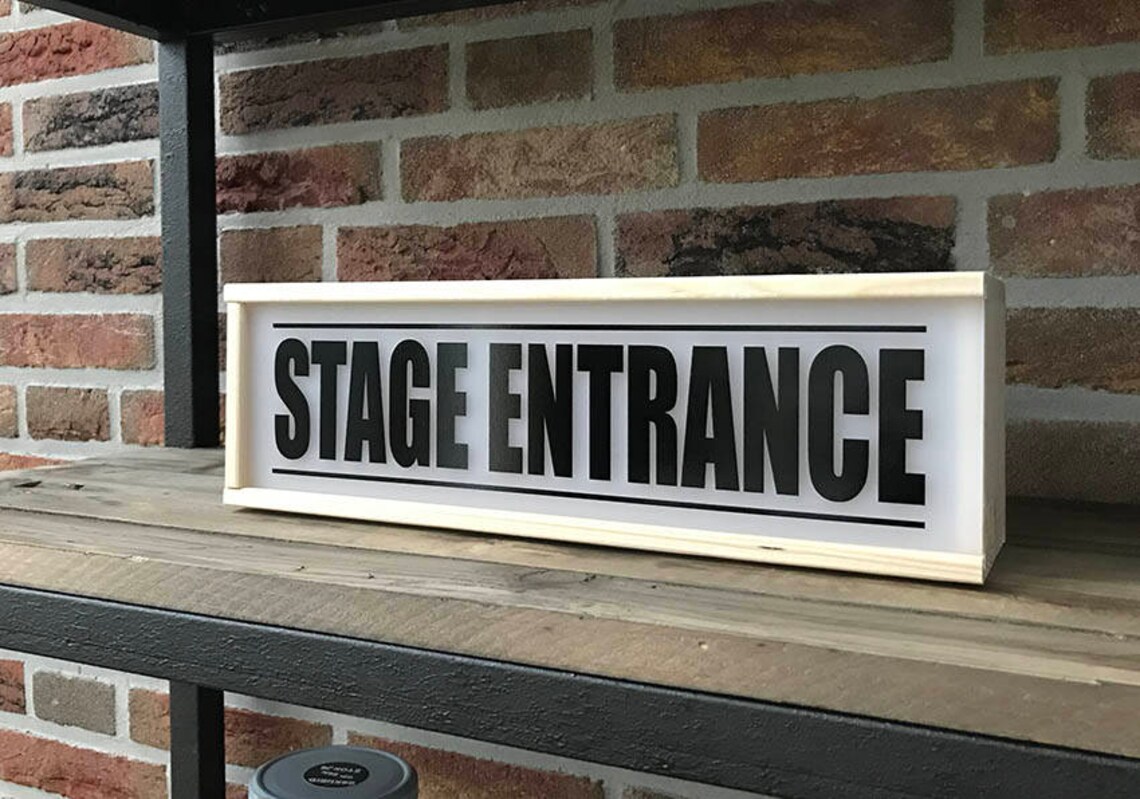 Stage Entrance Lightbox Light Box Lighted Sign Stage | Etsy
