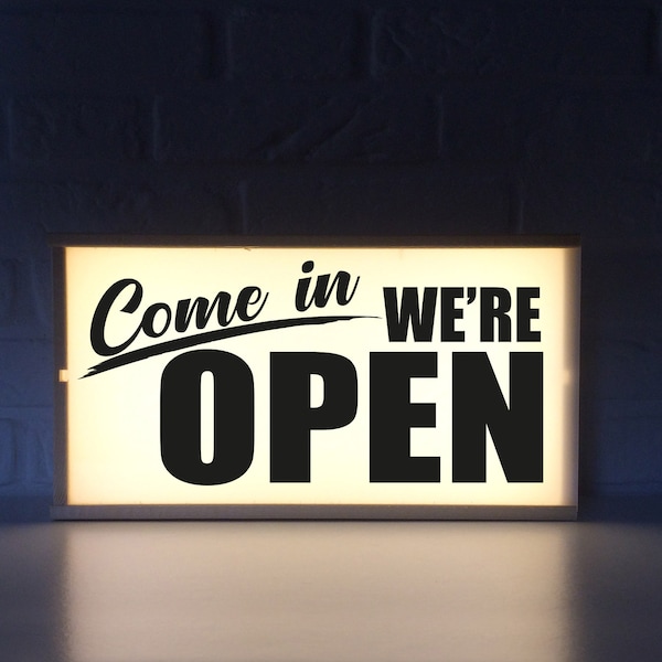 Lighted Open Sign - Etsy