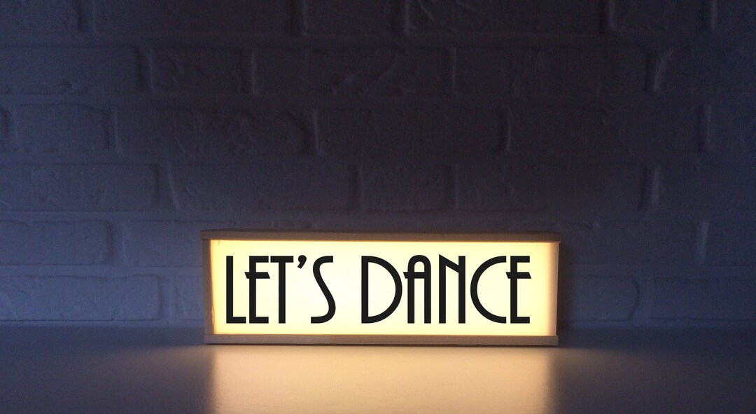 Let's dance lightbox - Dance gift - Gym decoration - danceschool ...
