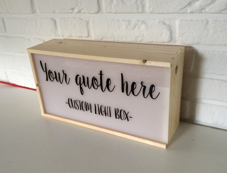 Light Box With Custom Logo Custom Light Box Perzonalized - Etsy