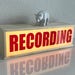Recording Lightbox Recording Sign Recording Light Lighted Sign ...