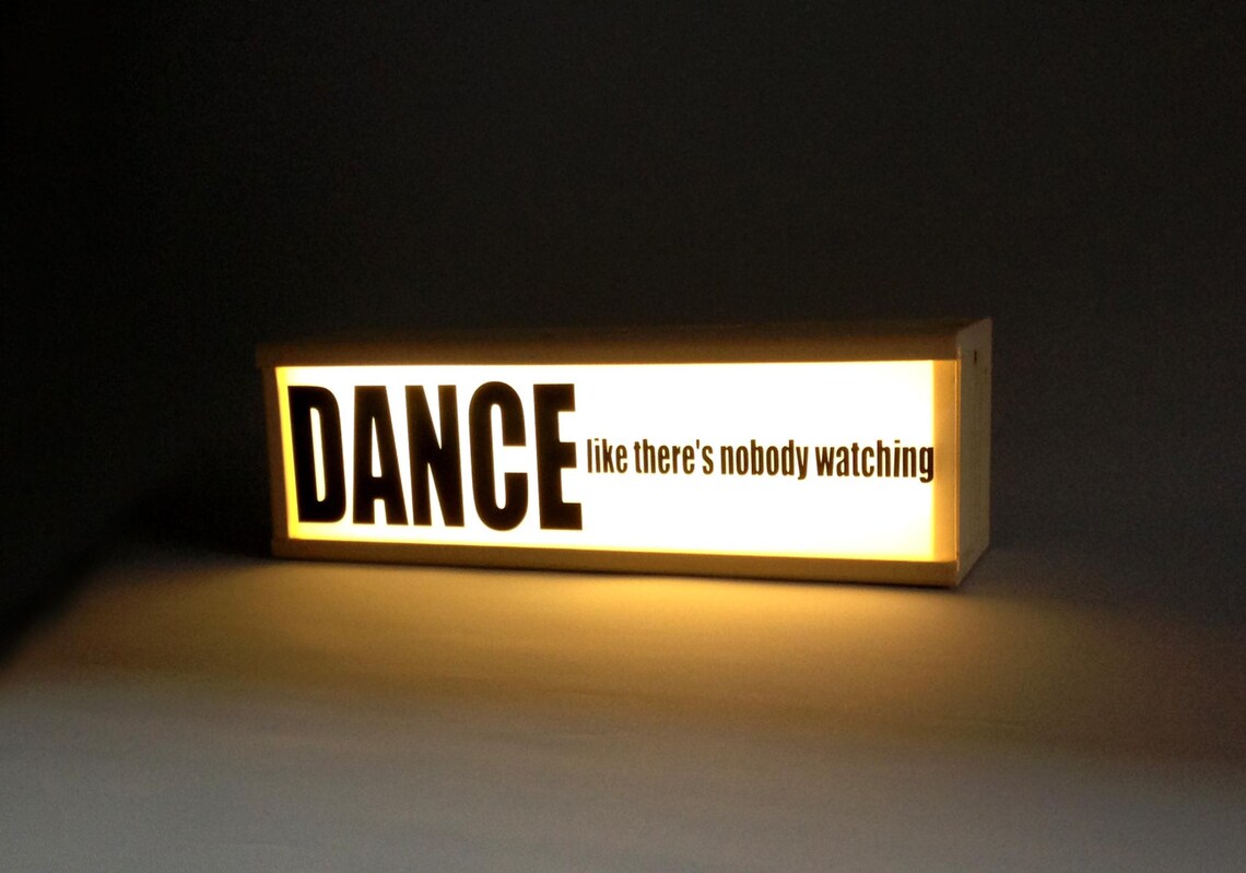 Wine Box LED Lightbox – Dance Quote, Home Decor - Etsy