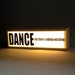 Quote Light Box lightbox Dance Like There's Nobody Watching Lamp dancer ...