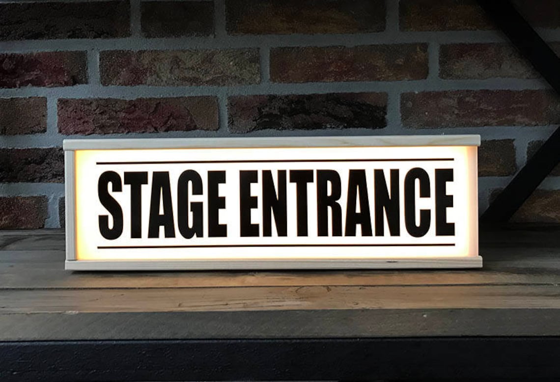 Stage Entrance Lightbox Light Box Lighted Sign Stage | Etsy