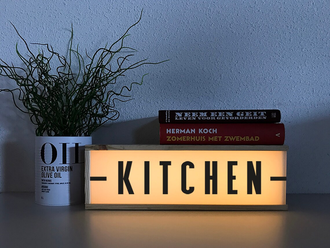 Kitchen Sign Lightbox Kitchen Kitchen Decor Lighted Sign | Etsy