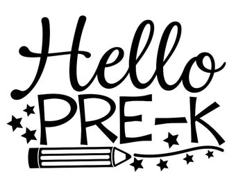 Preschool Dude SVG Back to School First Day of School Pre-k - Etsy