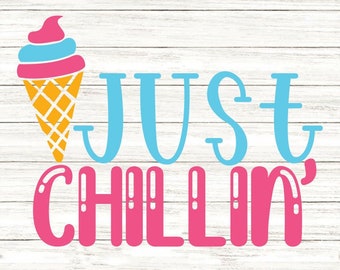 Just Chillin Svg - Etsy Canada