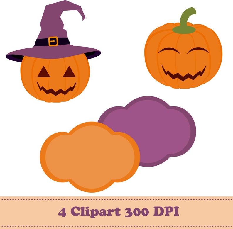 Halloween Digital Paper Halloween Clipart Trick or Treat - Etsy