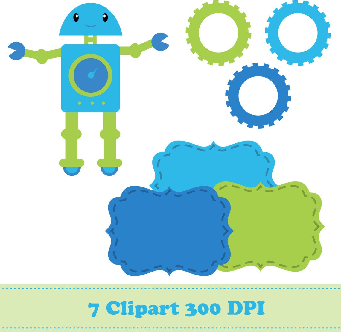 Robot Boy Digital Paper Robot Digital Paper Robot Clipart - Etsy