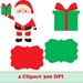 Santa Digital Paper Santa Clipart Christmas Digital Paper - Etsy