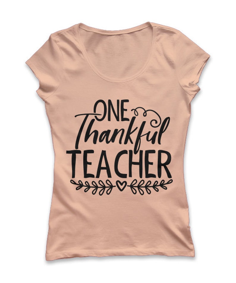 One Thankful Teacher Svg Thanksgiving Svg Teacher Fall Svg Etsy