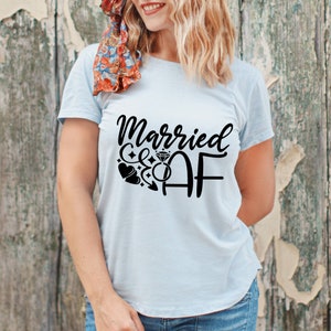 Married AF Svg, Just Married Svg, Honeymoon Svg, Bride and Groom Svg ...