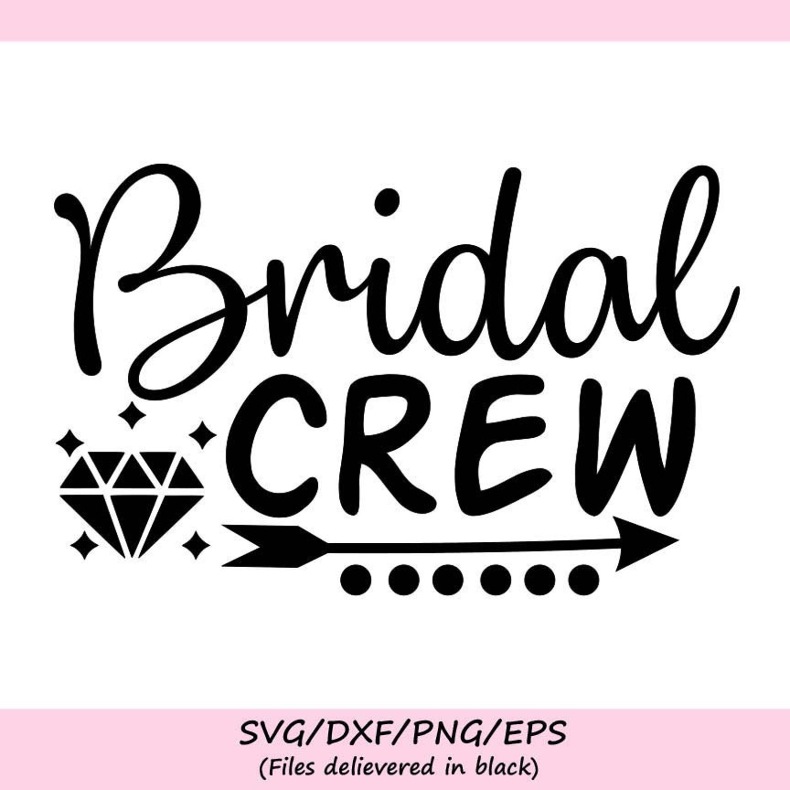Bridal Crew Svg, Wedding Svg, Bride Svg, Bridesmaids Svg, Wedding Ring ...
